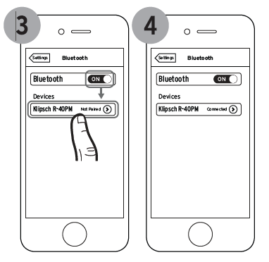 R-40PM - Connecting to Bluetooth – Klipsch